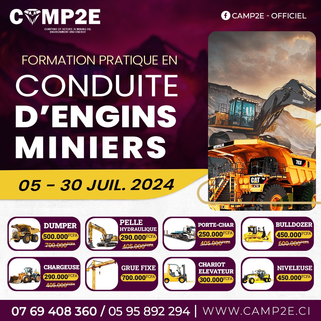 Formation en Conduite d'Engins Miniers | MY PLACE EVENTS